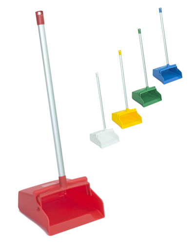 Recogedor LOBBY I.A. con palo aluminio. Colores Rojo